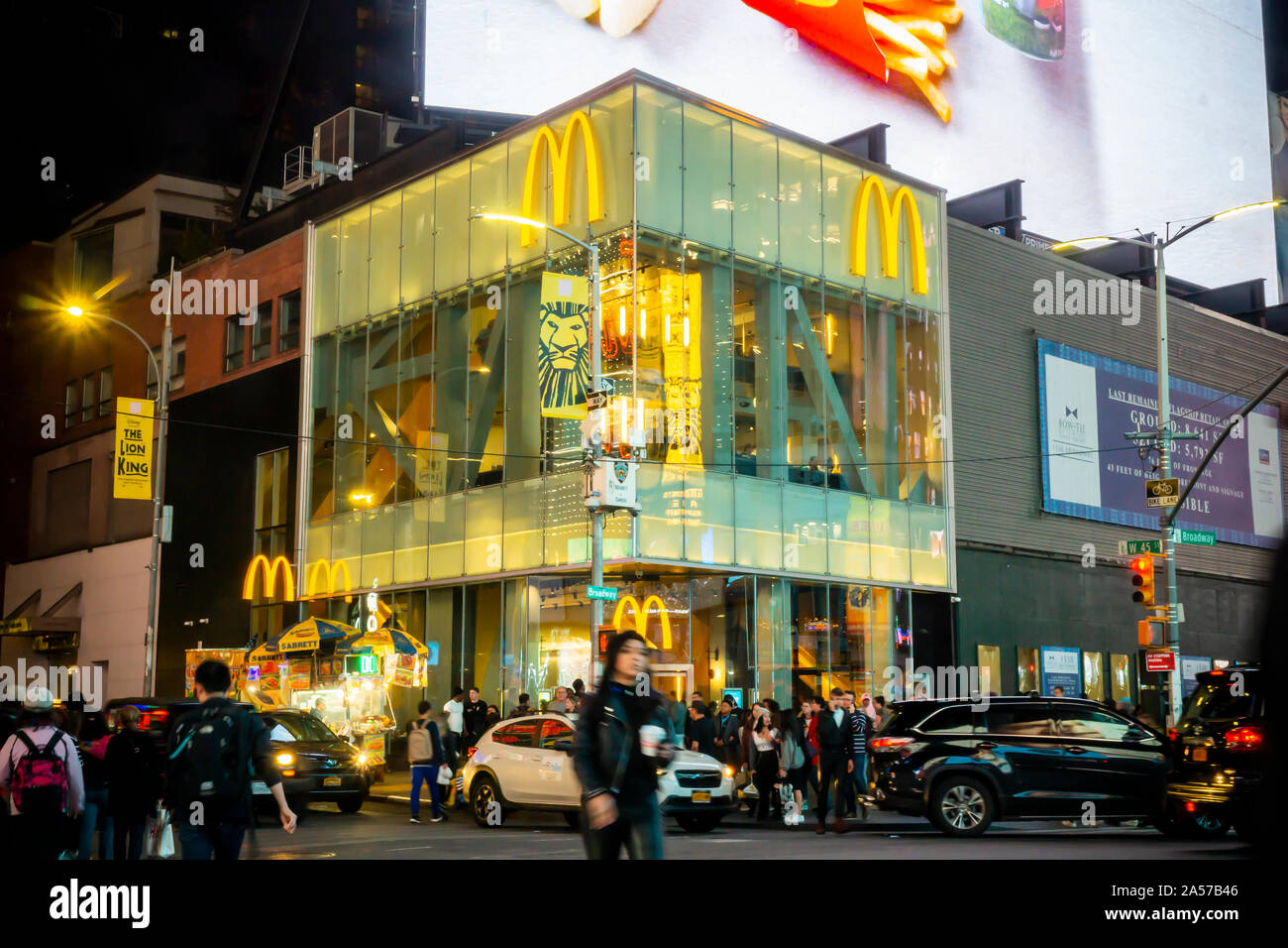 Busy Times Square in New York showing the new McDonald’s on Tuesday ...