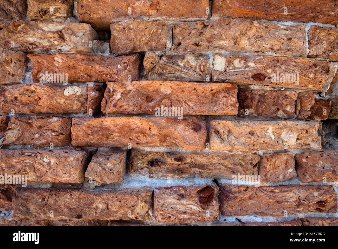 The problems of Venice: weathered and eroded bricks and mortar, damaged ...