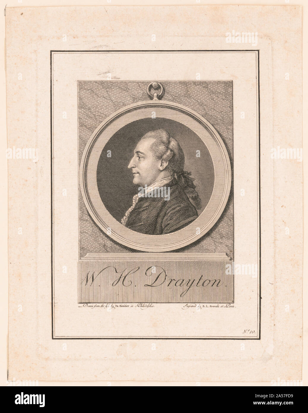 W.H. Drayton / drawn from the life by Du Simitier in Philadelphia Stock ...