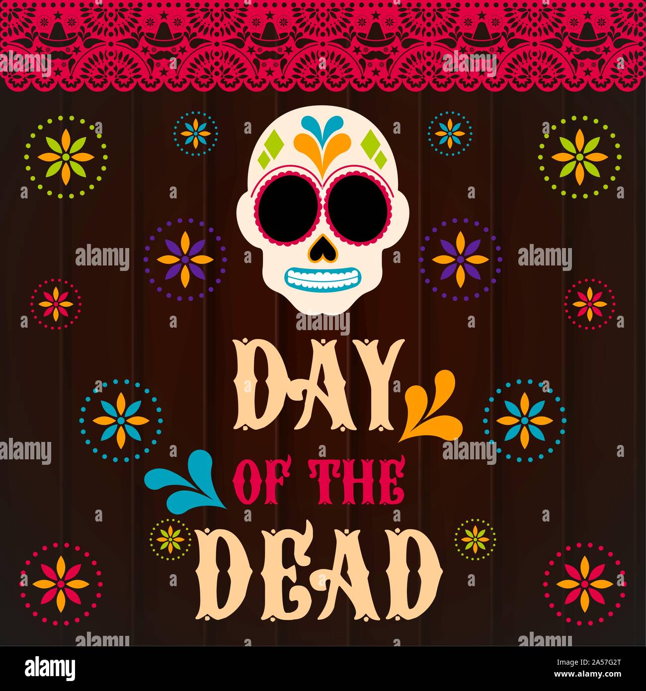 Day of the dead poster - Vector illustration Stock Vector Image & Art ...