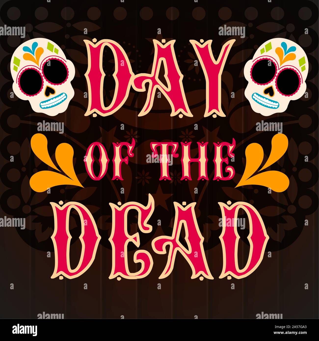 Day of the dead poster - Vector illustration Stock Vector Image & Art ...