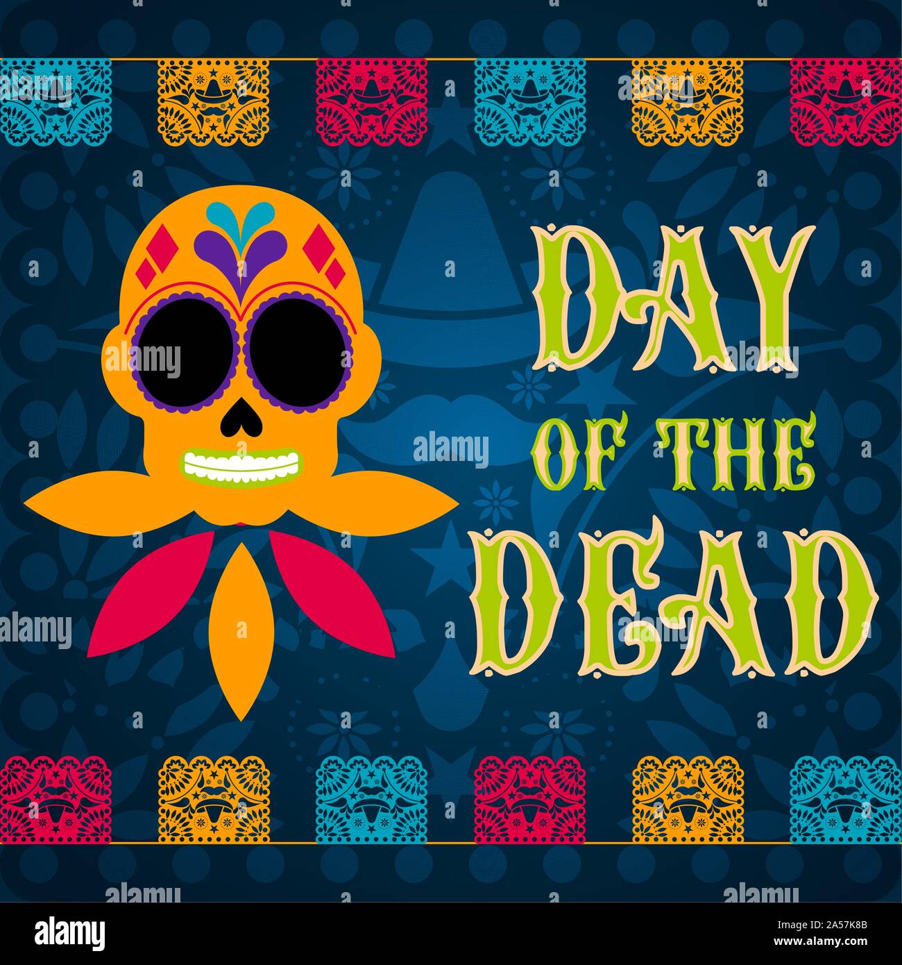 Day of the dead poster - Vector illustration Stock Vector Image & Art ...