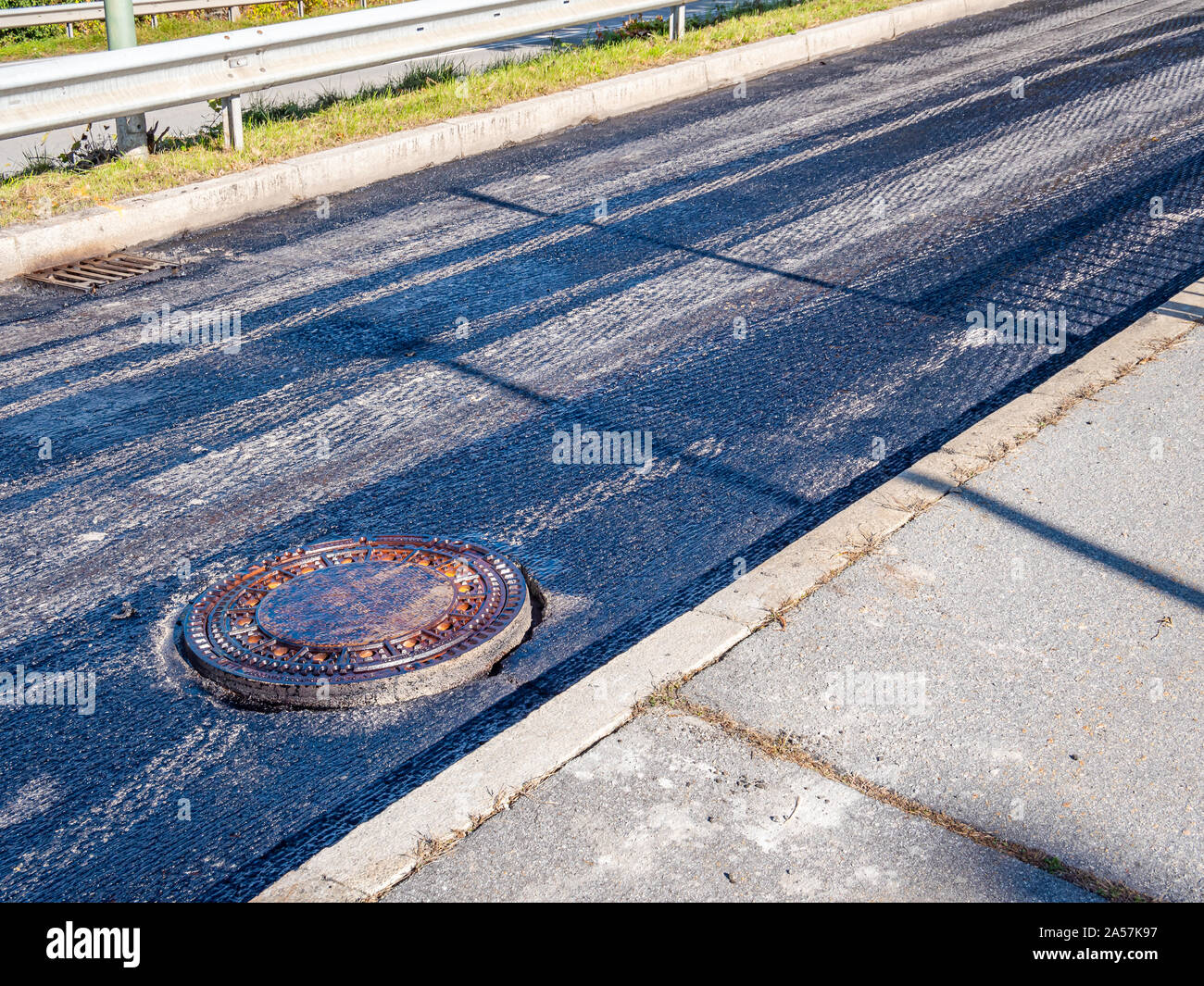 Asphalt surface in road construction Stock Photo - Alamy