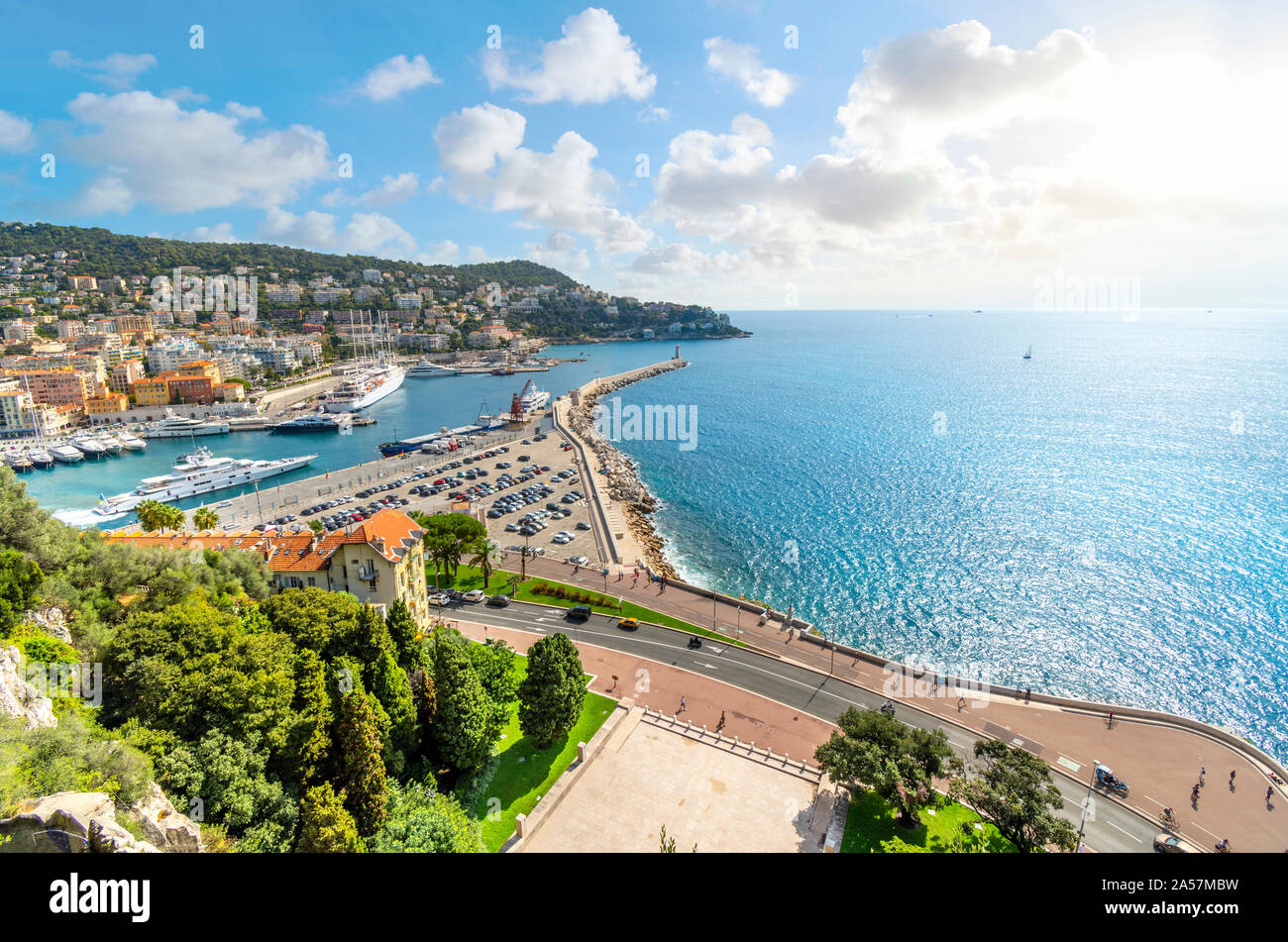 Nice france aerial hi-res stock photography and images - Alamy