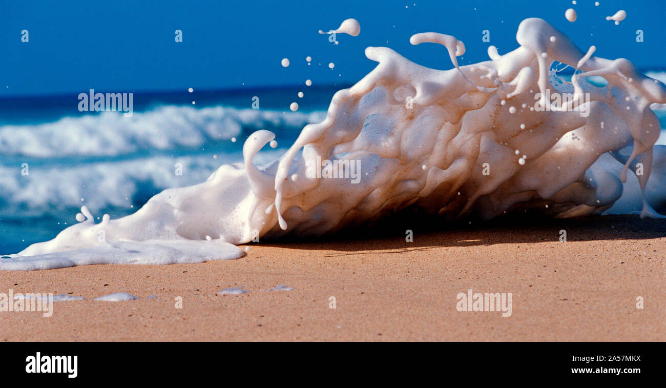 Wave foam in sea hi-res stock photography and images - Alamy