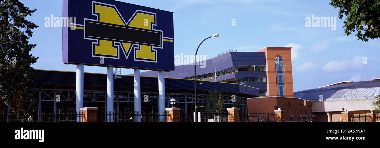 Stadium of a university, Michigan Stadium, University of Michigan, Ann ...