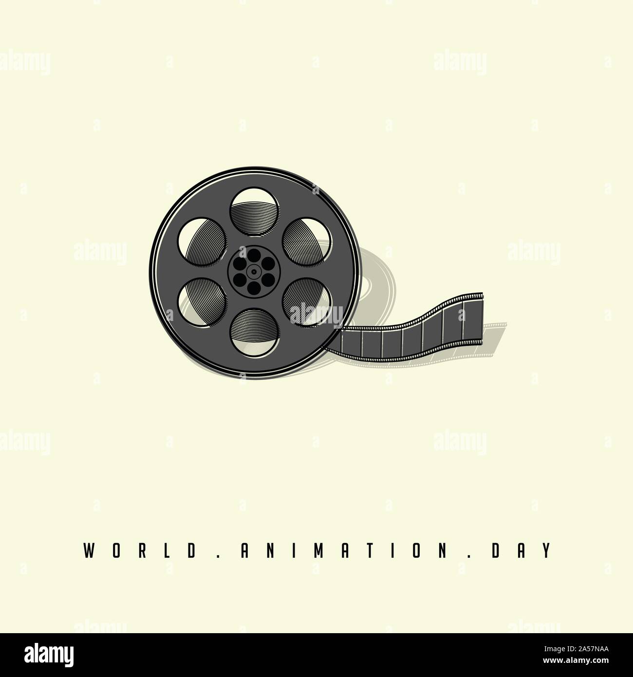 World Animation Day, movie roll vector design Stock Vector Image & Art ...