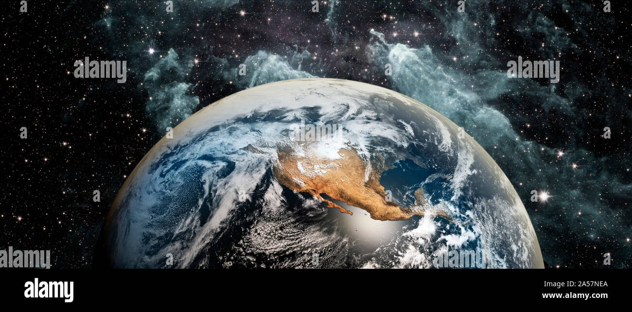 Earth in space Stock Photo - Alamy