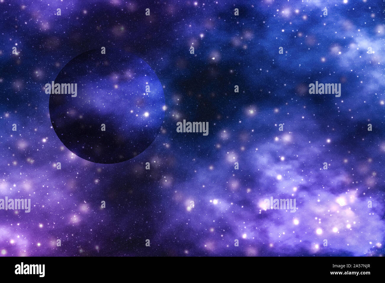 Discovery in astronomy, cosmic abstract and future technology concept ...