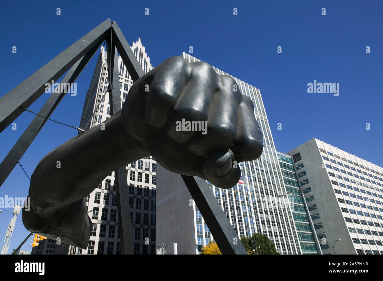 Fist statue detroit hi-res stock photography and images - Alamy
