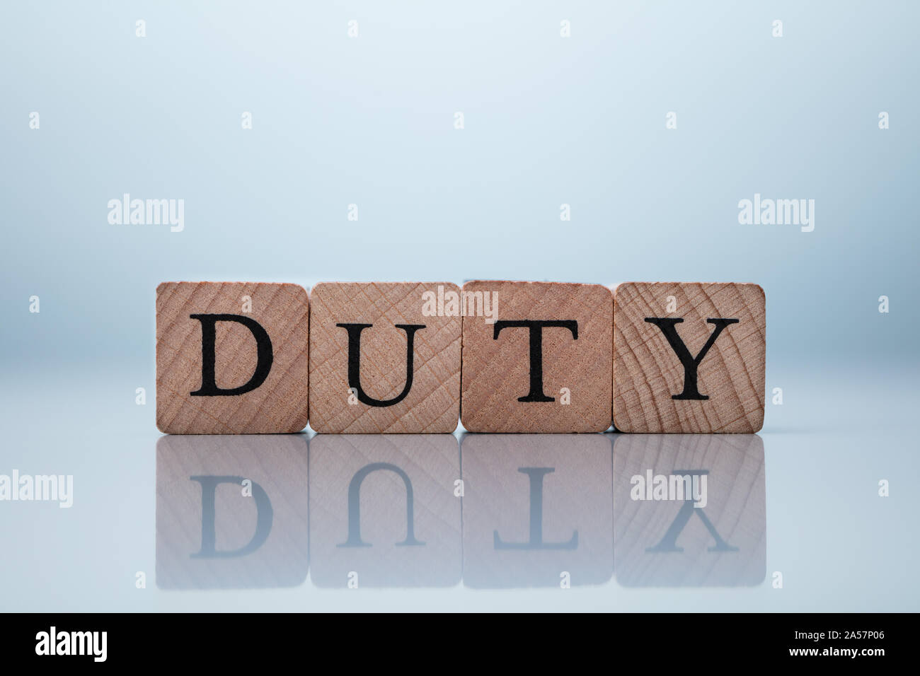 Duty Word Made Using Wooden Blocks. Jury Duty Concept Stock Photo - Alamy