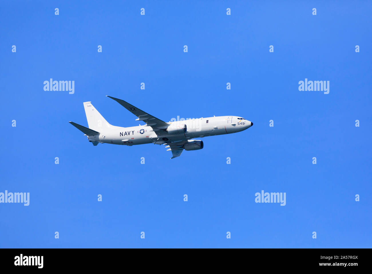 Boeing P-8 Poseidon maritime patrol aircraft of the United States Navy ...