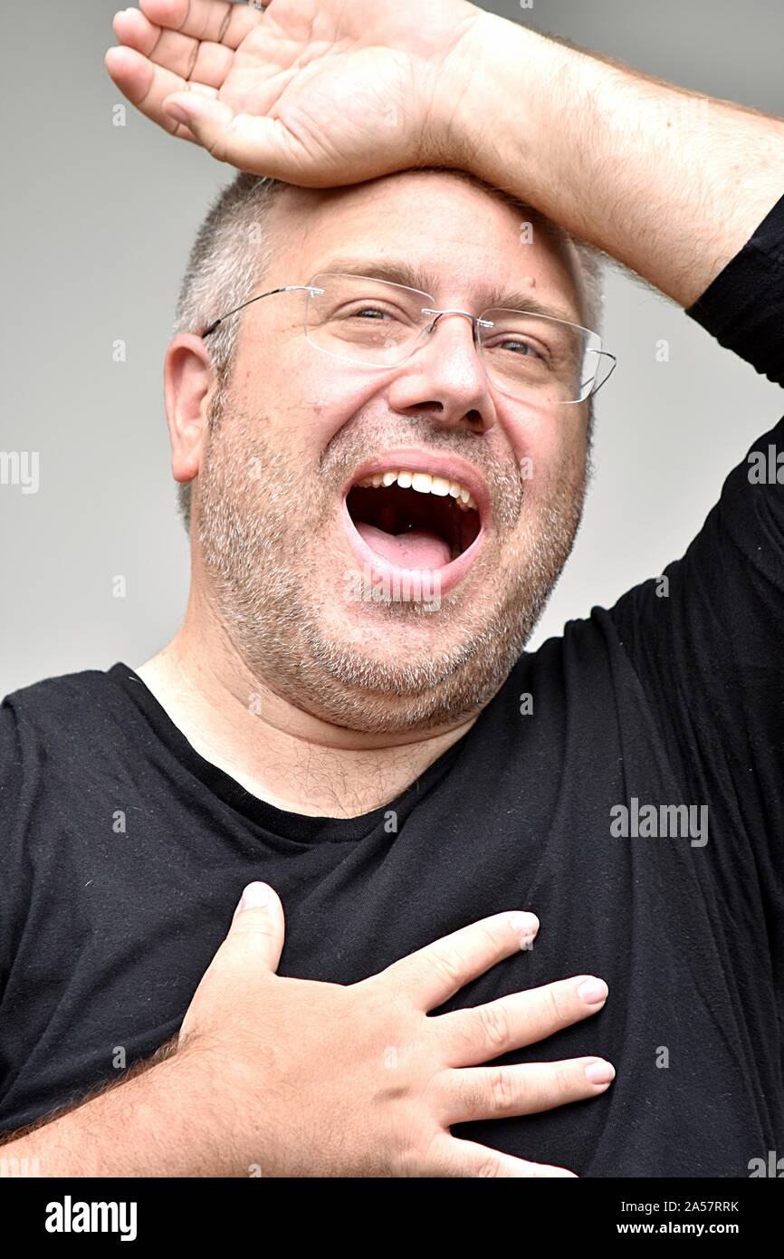 Male And Laughter Stock Photo - Alamy