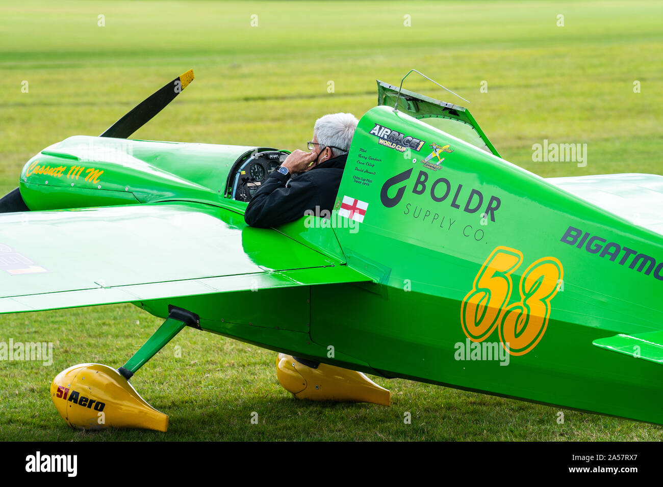 OLD WARDEN, BEDFORDSHIRE, UK ,OCTOBER 6, 2019. Cassutt Racer IIIM. Race ...