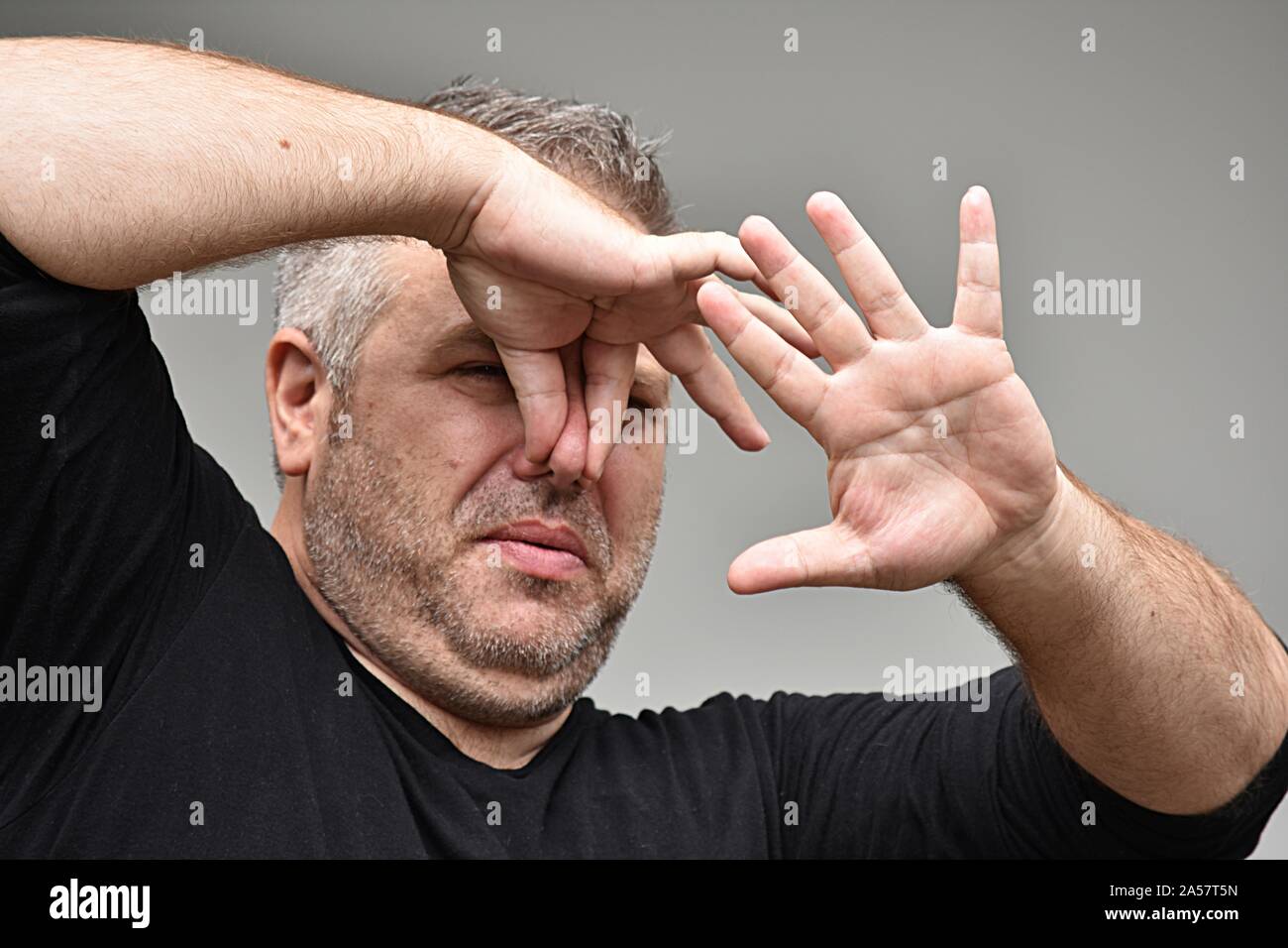 Smelly Adult Male Stock Photo - Alamy