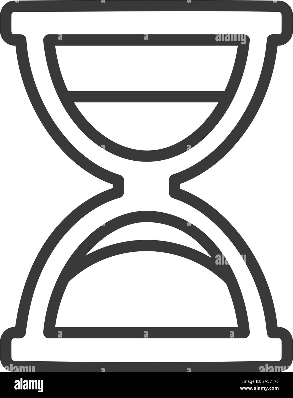 Hourglass icon for computer interface in vector Stock Vector Image ...