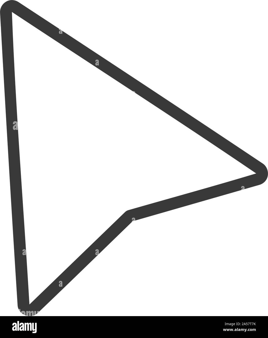 Mouse pointer icon arrow in simple vector Stock Vector Image & Art - Alamy