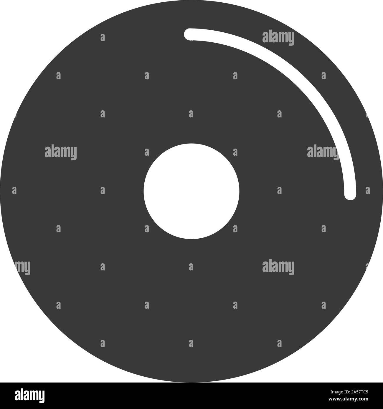 Disc icon in simple vector format Stock Vector Image & Art - Alamy