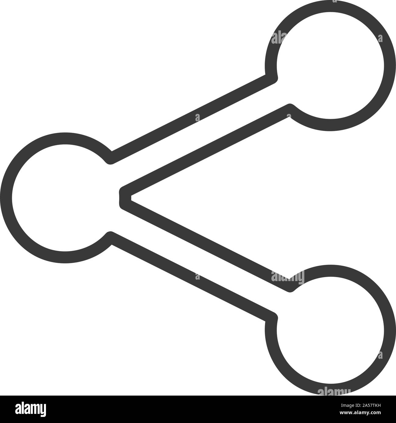 Share icon symbol in simple vector style Stock Vector Image & Art - Alamy