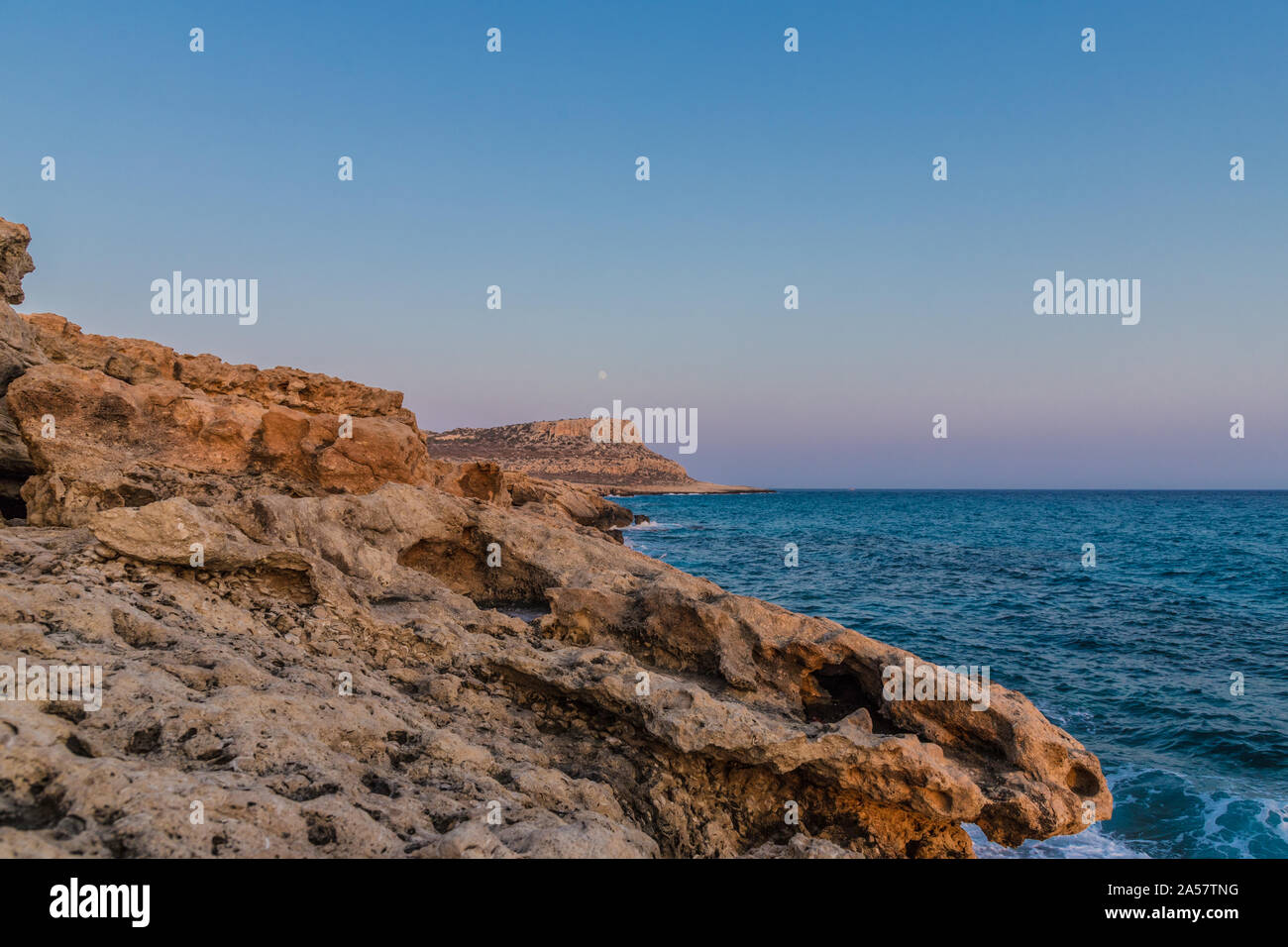 A typical view at Cape Greco in Cyprus Stock Photo - Alamy