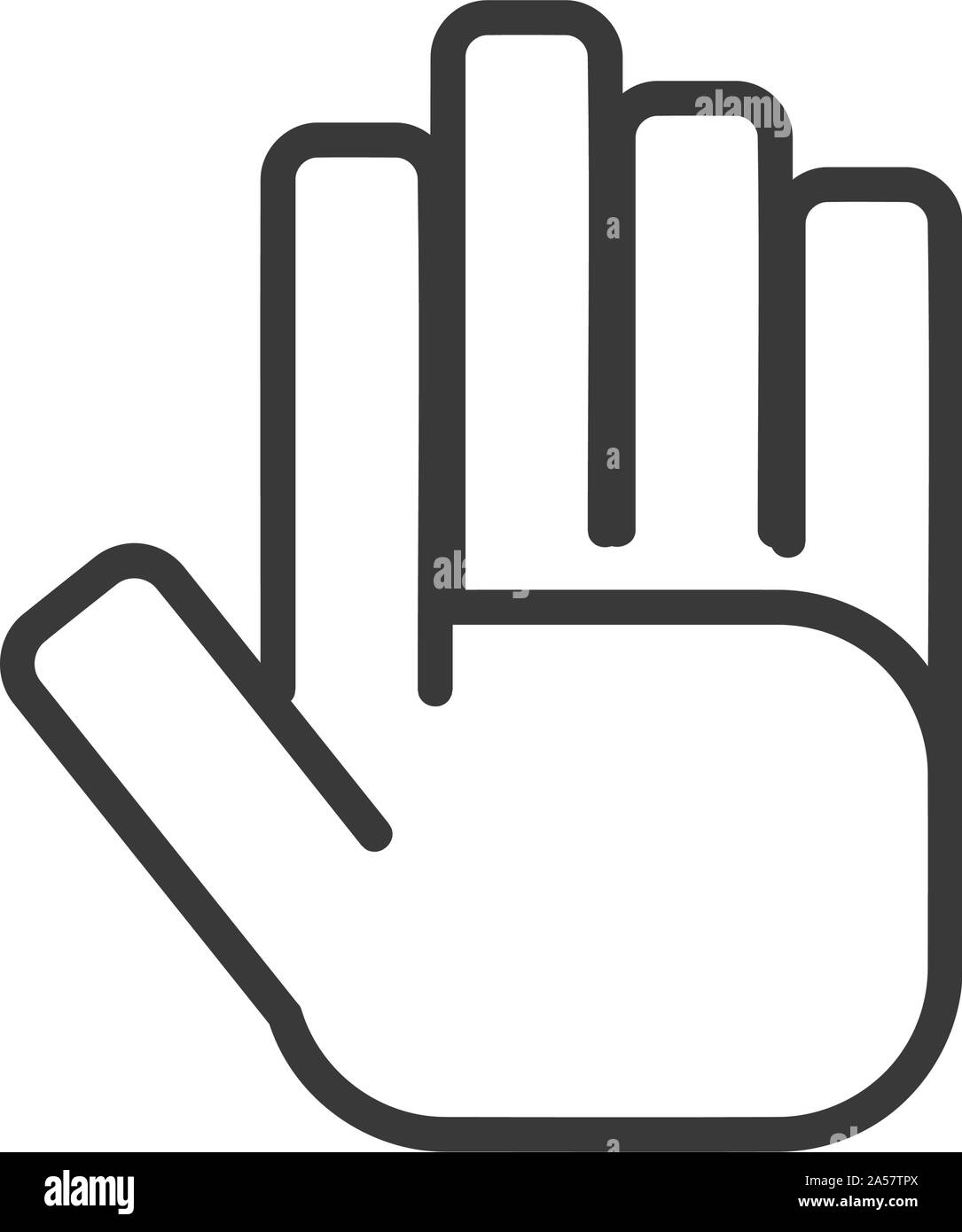 Stop hand signal Black and White Stock Photos & Images - Alamy