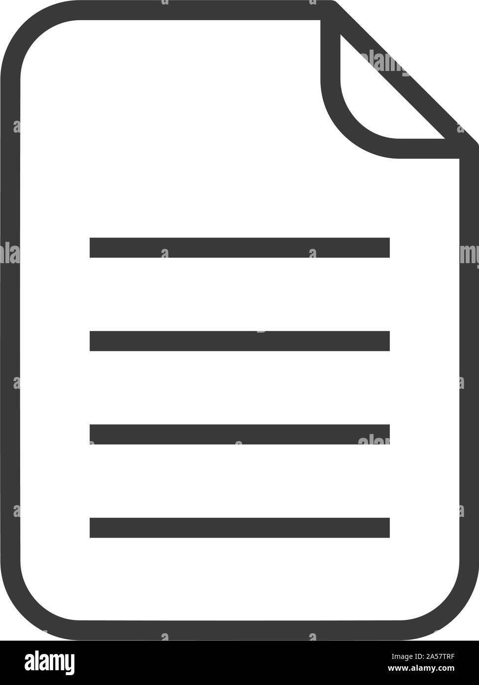 Document or file icon in simple vector Stock Vector Image & Art - Alamy