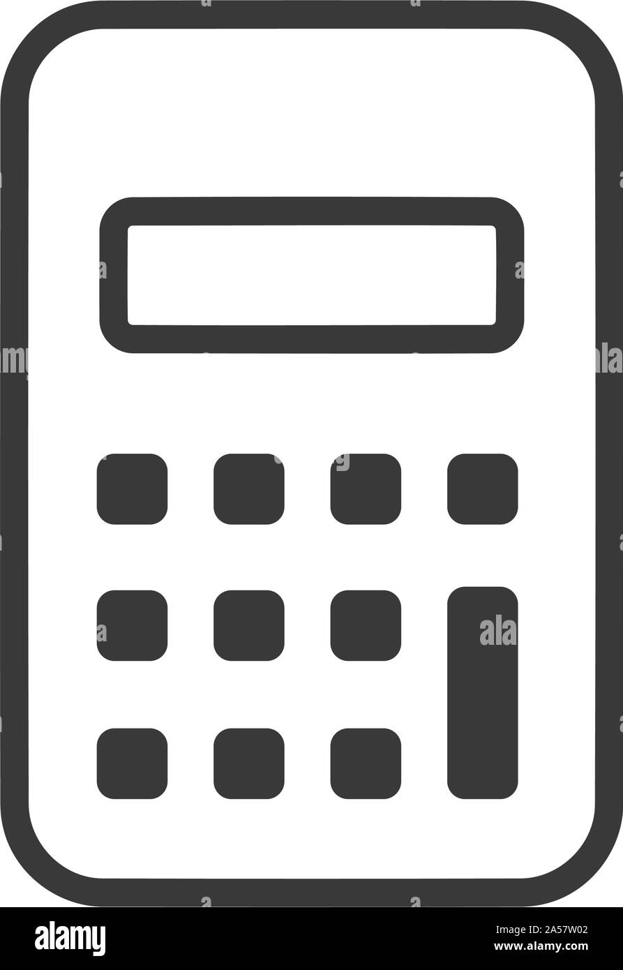 Calculator icon in simple vector format Stock Vector Image & Art - Alamy