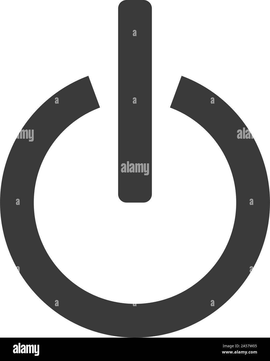 Power button icon for on or off in simple vector style Stock Vector ...