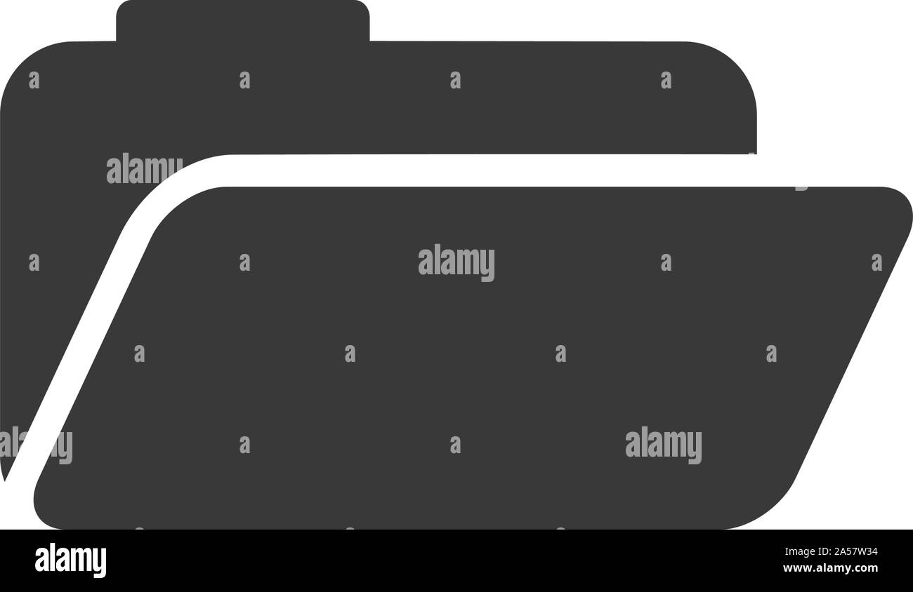 Open folder icon in simple vector style Stock Vector Image & Art - Alamy