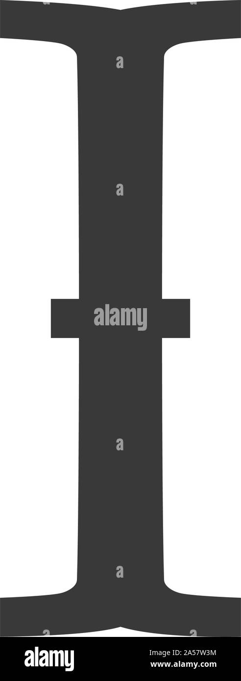 An I Beam cursor for inserting text in simple vector style Stock Vector ...