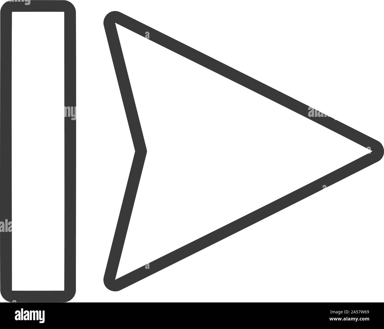 Skip forward icon in simple vector style Stock Vector Image & Art - Alamy