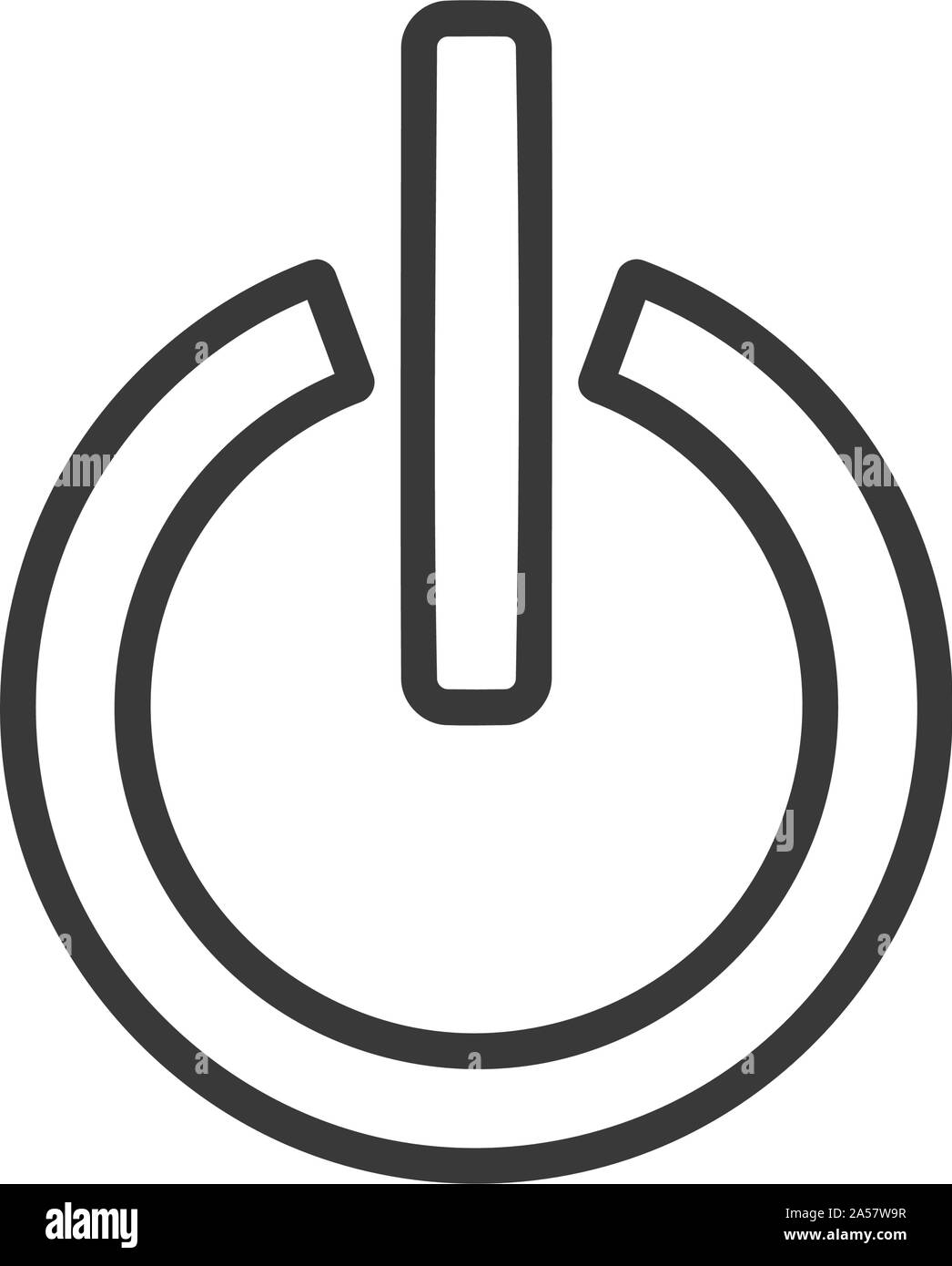 Power button icon for on or off in simple vector style Stock Vector ...