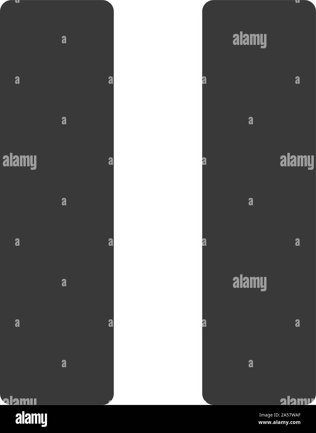 Pause icon symbol in simple vector style Stock Vector Image & Art - Alamy