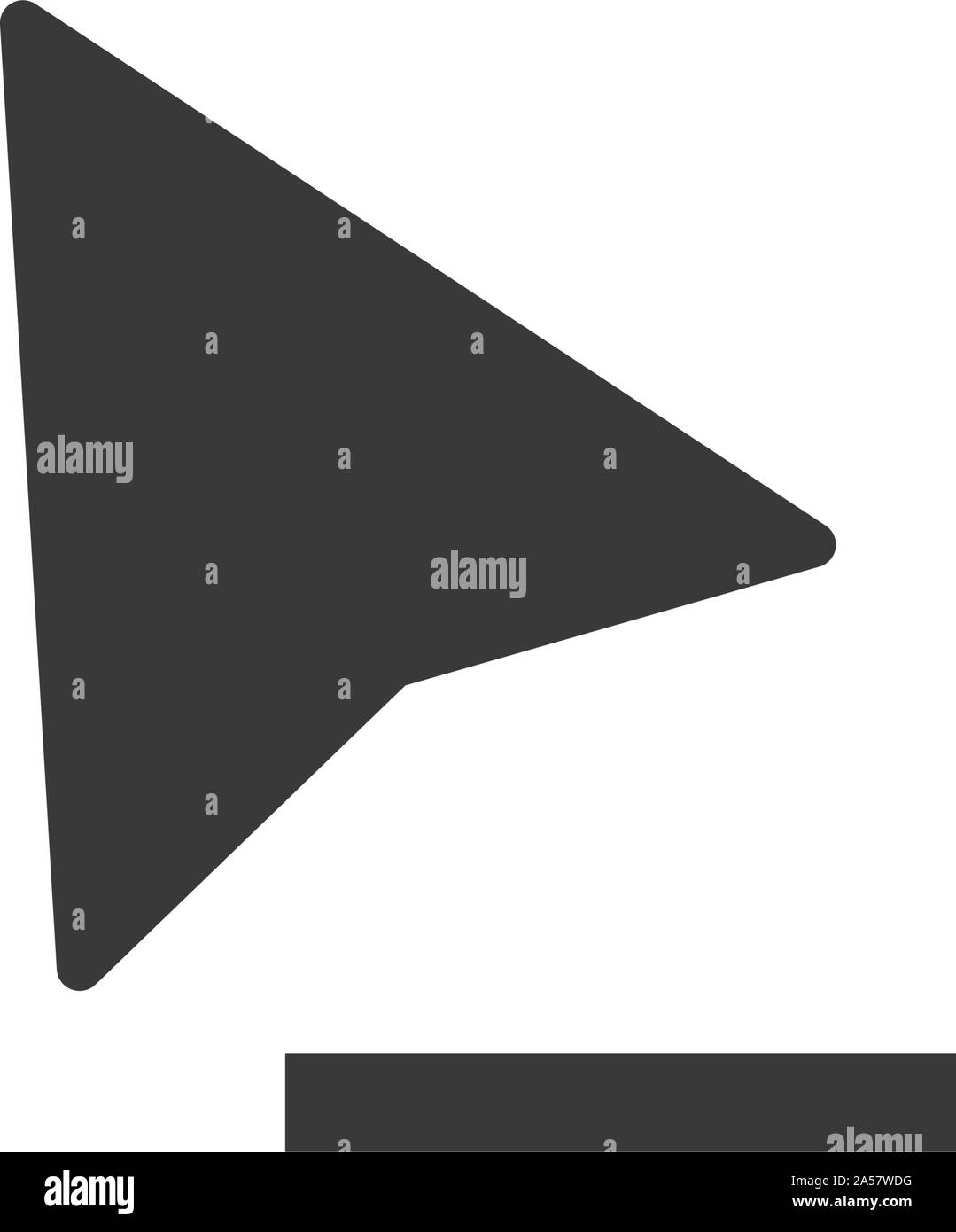 Computer mouse cursor symbol with a minus or subtract icon in vector ...