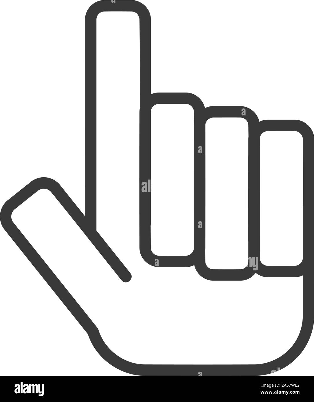 Raised pointer Black and White Stock Photos & Images - Alamy