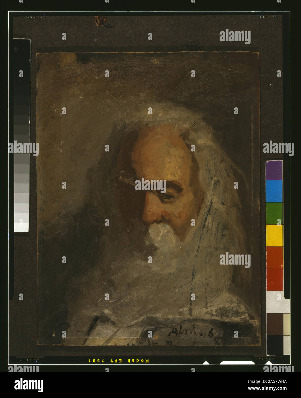 Walt Whitman, head-and-shoulders portrait, facing slightly left ...