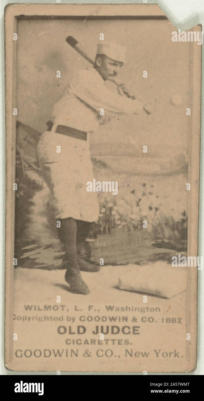 Walt Wilmot, Washington Statesmen, baseball card portrait Stock Photo ...