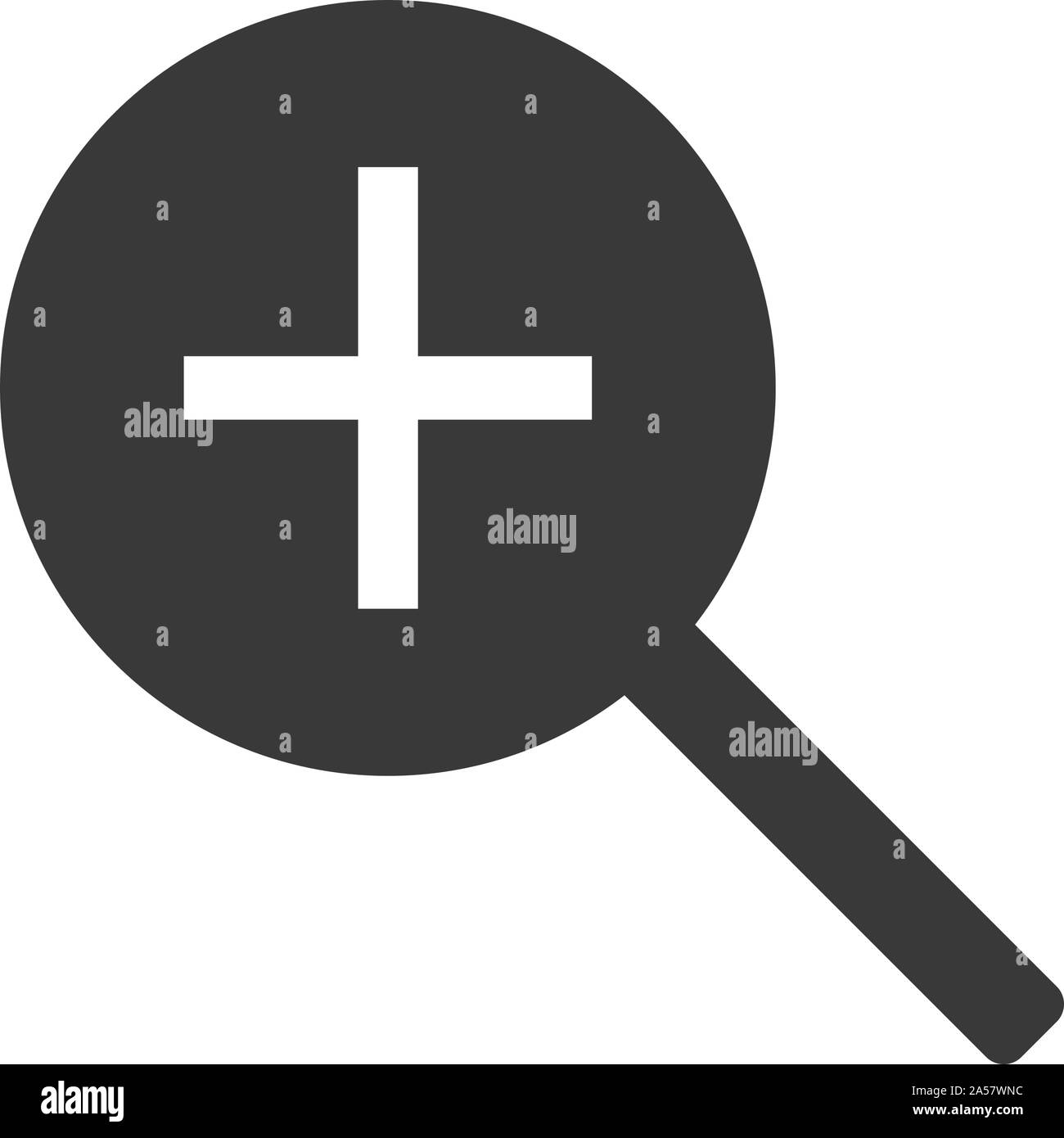 Zoom in or enlarge icon symbol in simple vector style Stock Vector ...