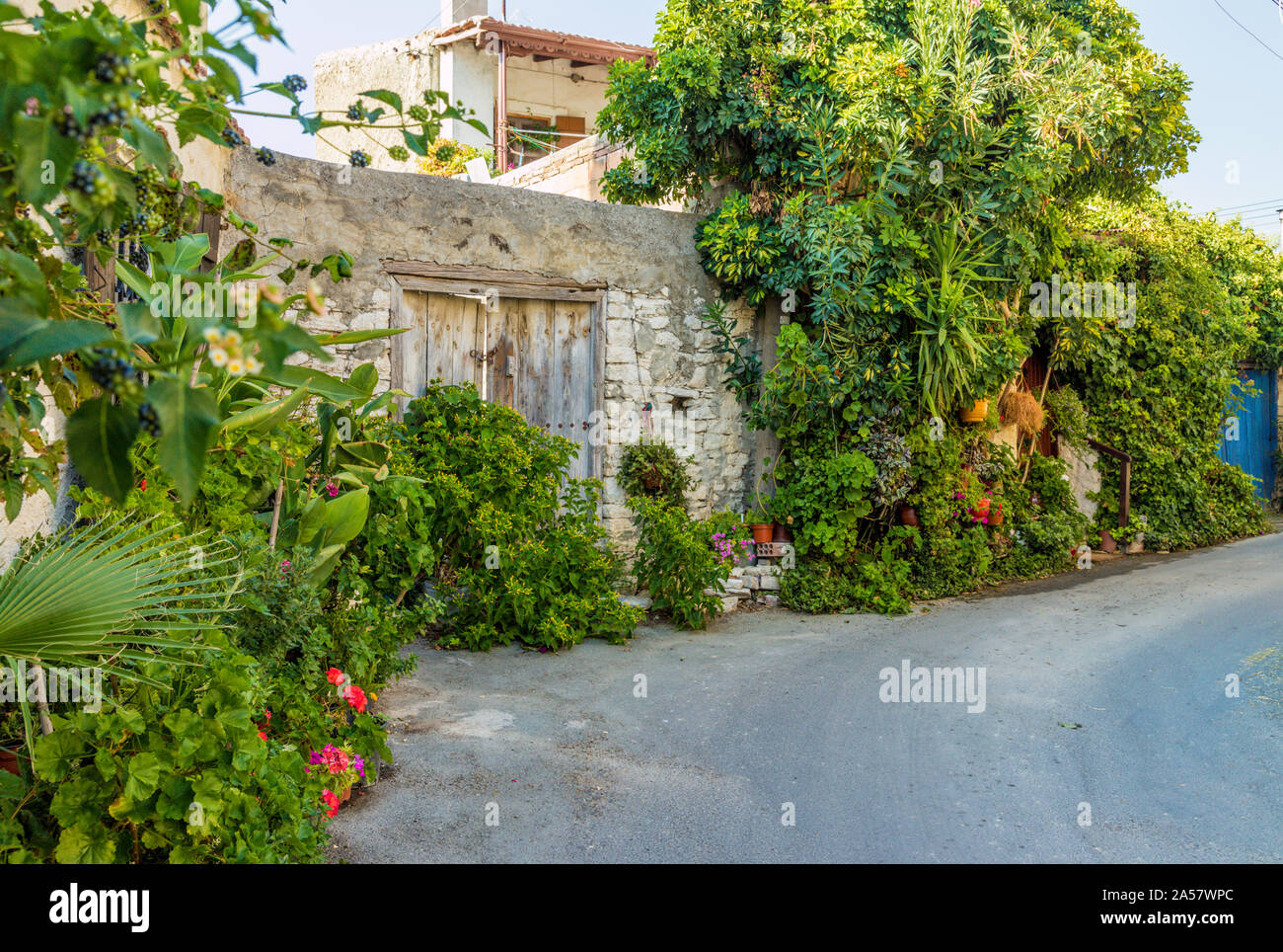 A typical view in Lania in Cyprus Stock Photo - Alamy