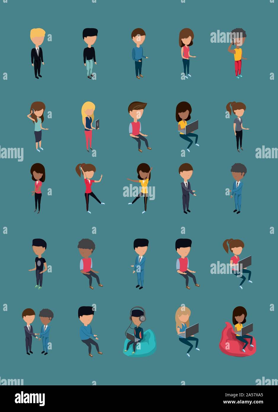 Woman without a face Stock Vector Images - Alamy