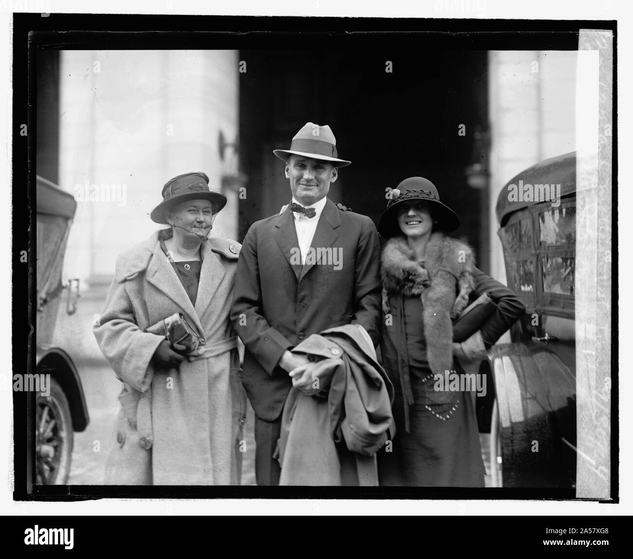 Walter Johnson with his wife and mother at station, 9/30/24 Stock Photo ...