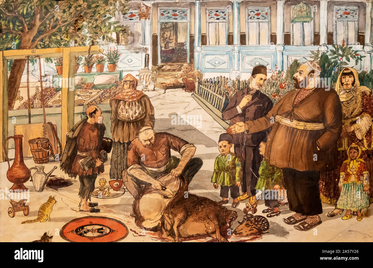 "Gurban Holiday" (offering) by Azim Azimzadeh, 1931. Azerbaijan State ...