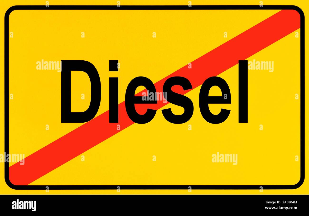Symbol picture Diesel driving ban, Germany Stock Photo - Alamy