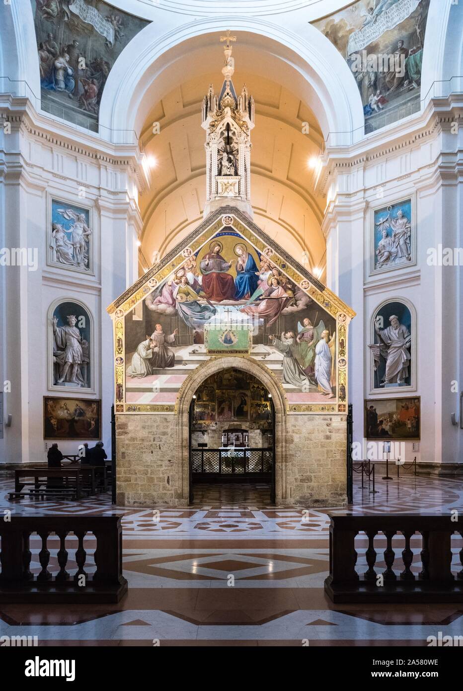 Portiuncula or Portiuncula Chapel in the Basilica of Santa Maria degli ...