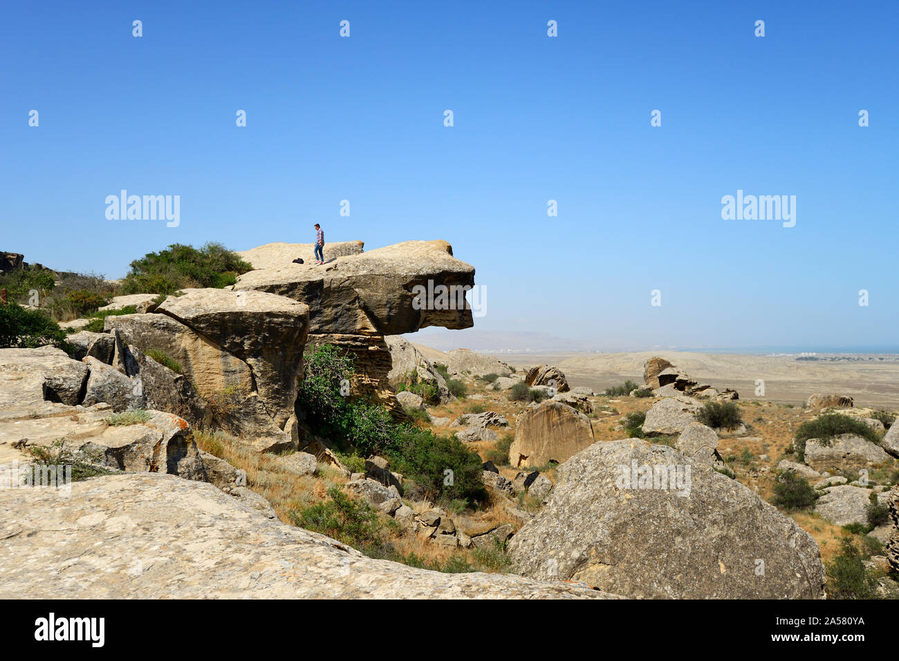 Gobustan Rock Art Cultural Landscape High Resolution Stock Photography ...