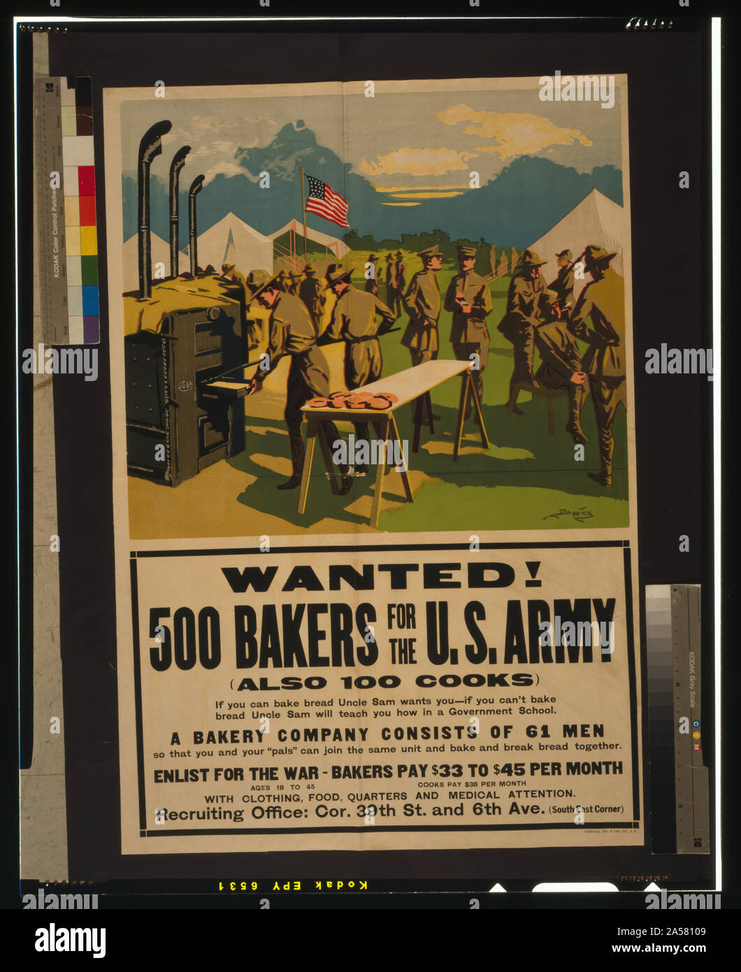 Wanted! 500 bakers for the U.S. Army, (also 100 cooks) Abstract: Poster ...