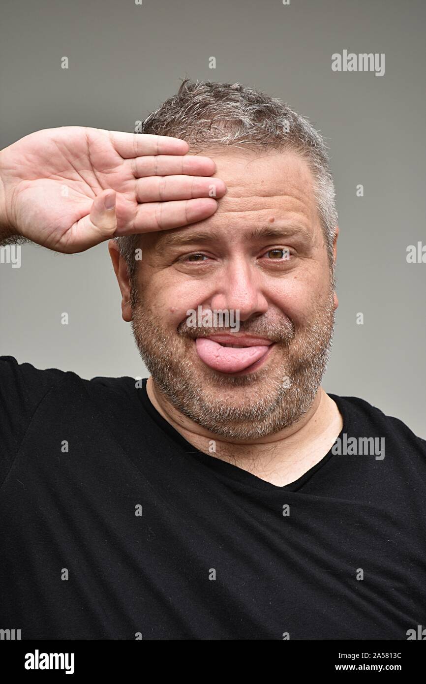An Insane Overweight Male Stock Photo - Alamy