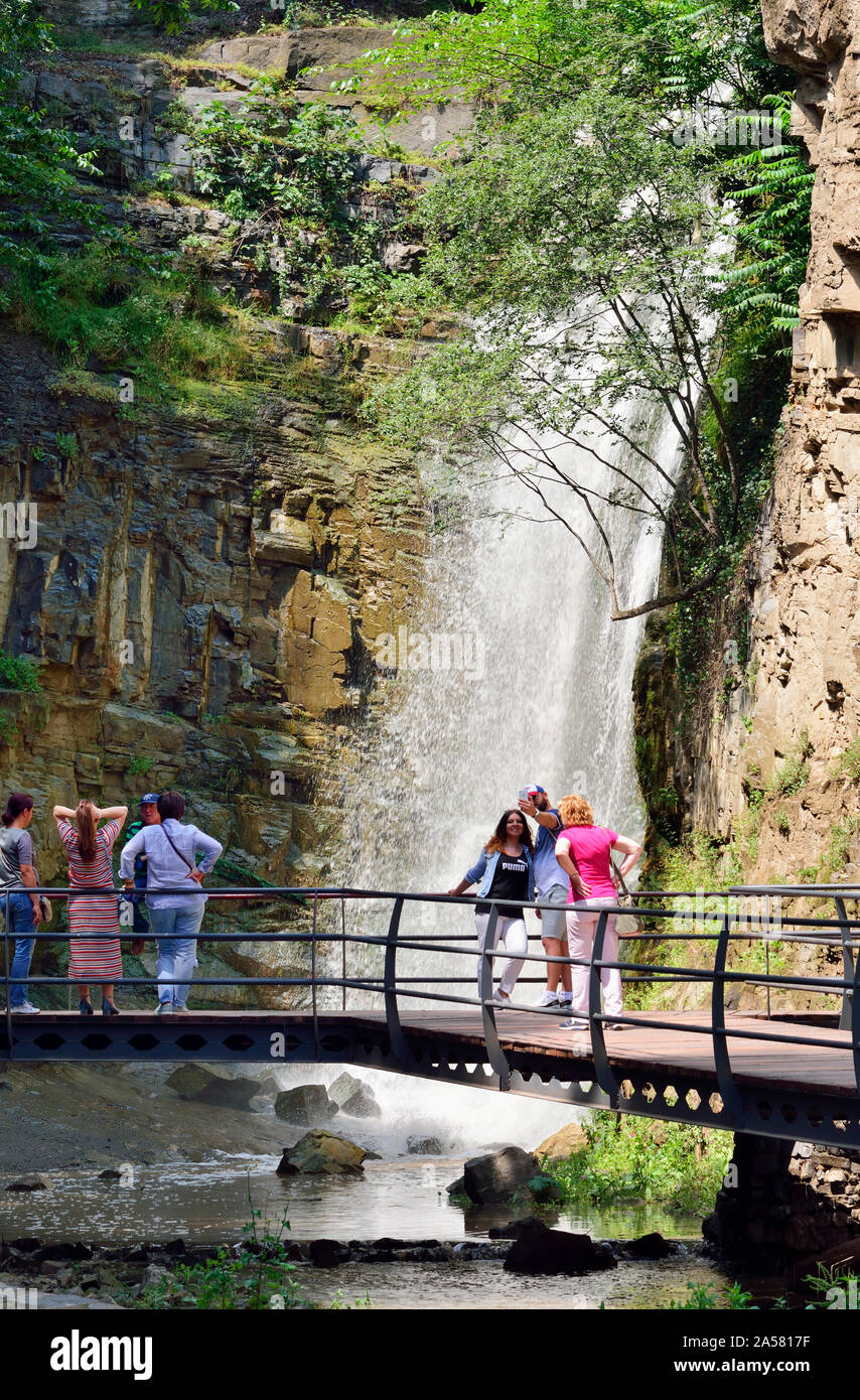 Dzveli sulphur waterfall hi-res stock photography and images - Alamy