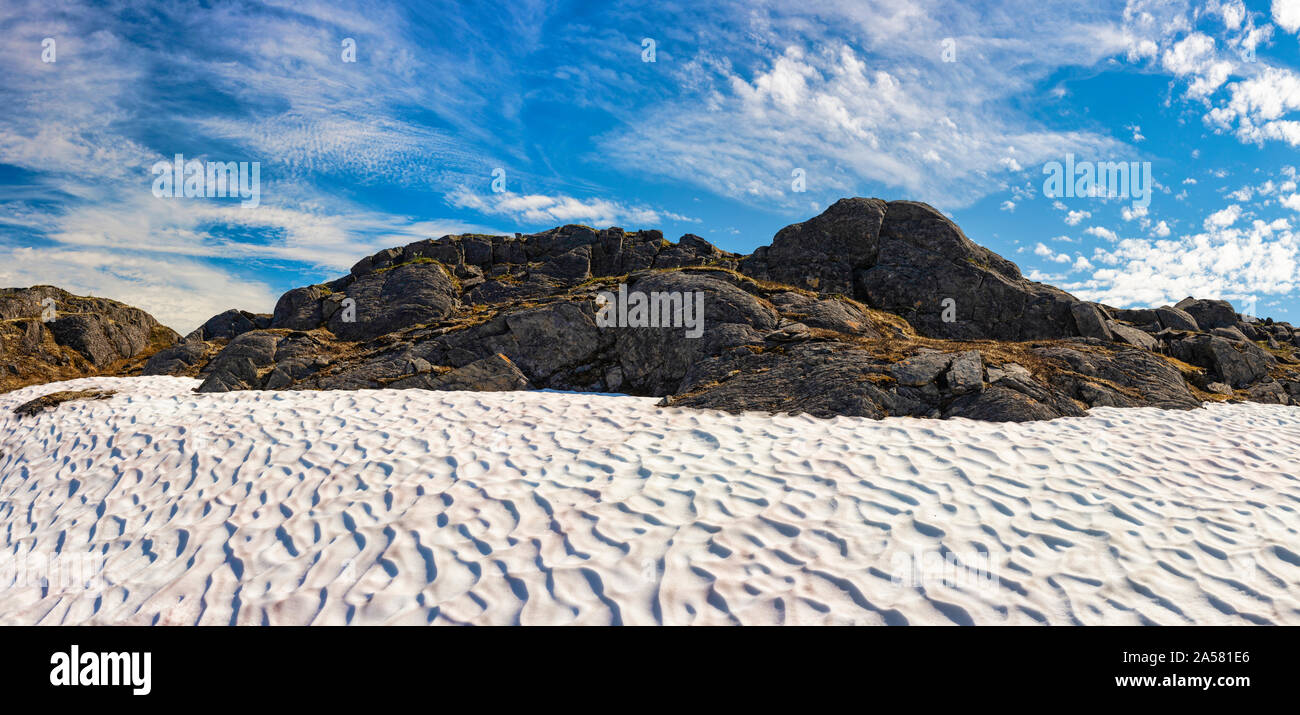 Scenic landscape with rock formations, Valdez, Alaska, USA Stock Photo ...
