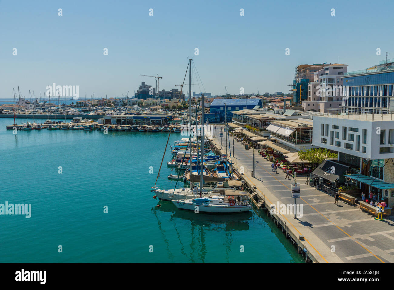 A typical view in Limassol in Cyprus Stock Photo - Alamy